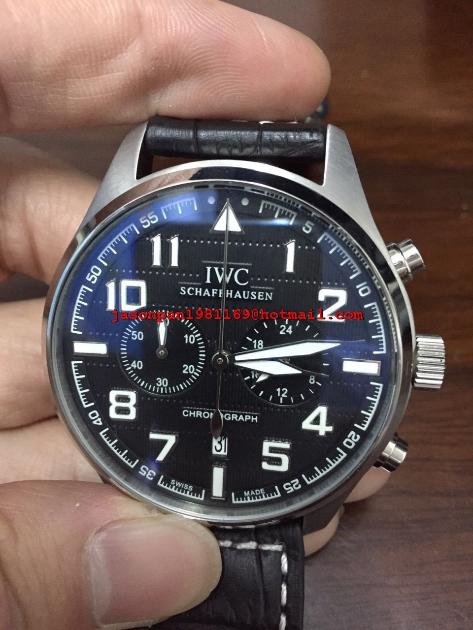 Jason Watch Shop——IWC LE/Black Black Face Chrono_